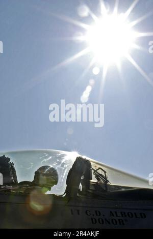 US Navy U.S. Navy Pilot goes through a pre-flight checklist before a ...