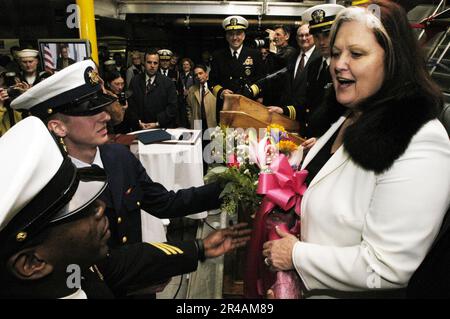 US Navy Ship Sponsor, Mrs. Jane Lewis Sale Henley, descendant of ...