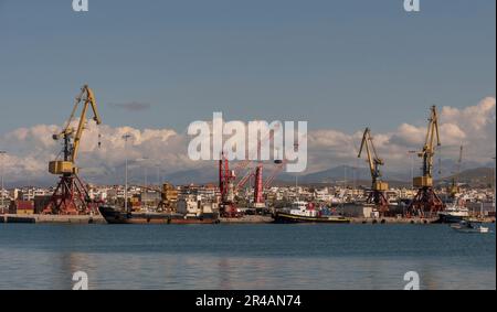 Heraklion, Crete, Greece. 2023. Panoramic waterfront view of the Port ...