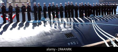 US Navy The crew of the Seawolf-class nuclear attack submarine Jimmy ...