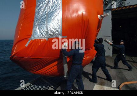 U.S. Navy Fire Controlman 2nd Class Joshua St Mary, assigned to the ...