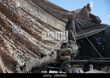 Cpl. Mercedes Jensen, an Air Defense Battle management system operator ...