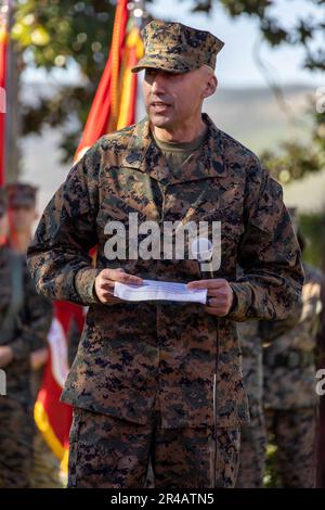 U.S. Marines Sgt. Maj. Fausto Cabrera, sergeant major of Combat ...
