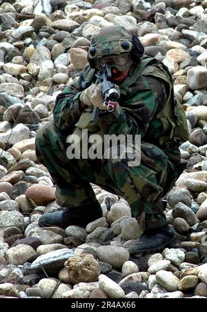 U.S. Navy Equipment Operator 2nd Class Ashley Morrison, assigned to ...