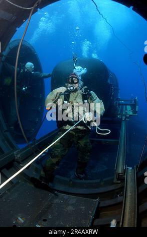 A Navy SEAL prepares to launch a SEAL Delivery vehicle Stock Photo - Alamy