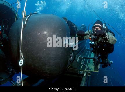 A Navy SEAL prepares to launch a SEAL Delivery vehicle Stock Photo - Alamy