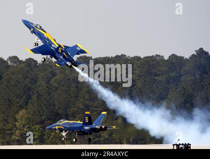 US Navy Lead Solo, Lt. Cmdr. Craig R. Olson, assigned to the U.S. Navy ...