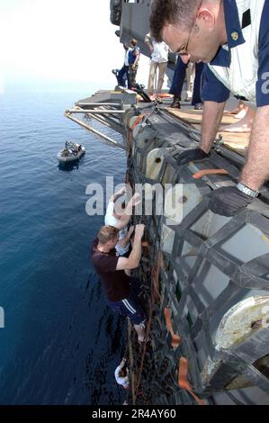 Swim call aboard USS Carl Vinson 120323 Stock Photo - Alamy