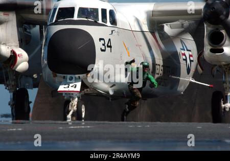 US Navy A topside safety petty officer (TSPO) gives the thumbs up after ...