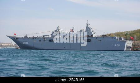 ISTANBUL, TURKIYE - APRIL 22, 2023: TCG Anadolu Ship in Sarayburnu Port ...