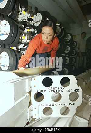 US Navy Aviation Ordnanceman 2nd Class assigned to Weapons Department ...