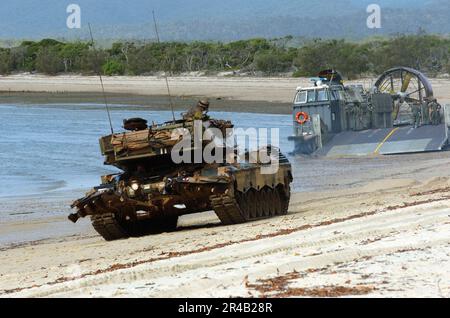 An Australian Army Leopard AS 1 main battle tank from B Squadron, 1ST ...