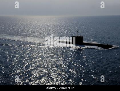 US Navy The Turkish submarine Preveze surfaces following the North ...