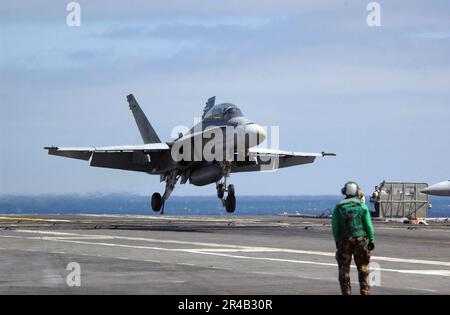 US Navy An F-A-18D Hornet assigned to the Rough Raiders of Strike ...