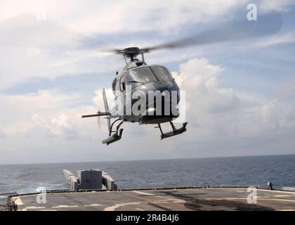 US Navy A Colombian AS 555 Fennec helicopter pilot gives a thumbs up ...