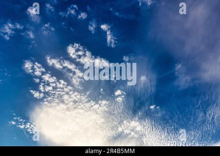 Cirrocumulus in the blue sky, England, Great Britain Stock Photo - Alamy