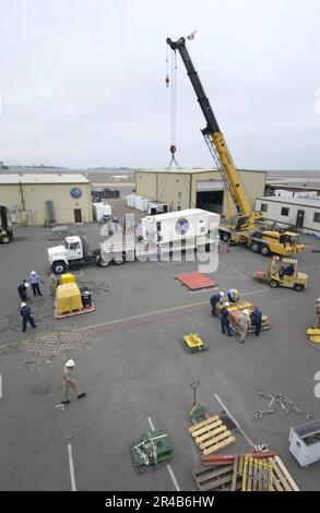 US Navy ROV Super Scorpio is loaded aboard an Air Force C-5 Stock Photo ...