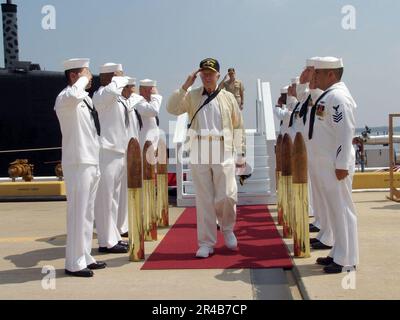 US Navy Former President Jimmy Carter (right) waves to the crowd as he ...