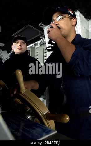 US Navy Lee Helmsman, Seaman and Helmsman, Seaman both assigned to the ...