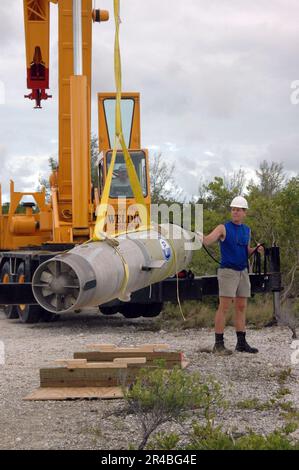 US Navy A rigger from the defense contractor Lockheed Martin prepares ...