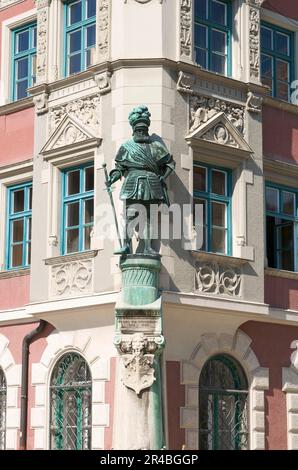 Town Hall, Mindelheim, Swabia, Allgaeu, Bavaria, Germany Stock Photo ...