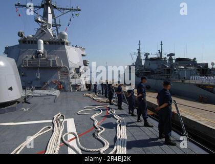 Brazil, Guided-Missile Destroyer, man the rails, navy, Rio de Janeiro ...