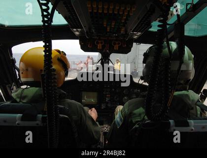 US Navy An Argentinean AS 555 Fennec helicopter approaches the flight ...