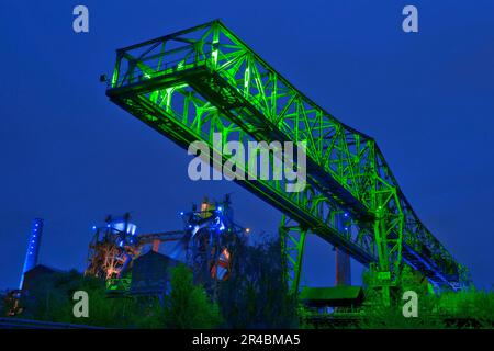 Landscape Park North, disused steelworks, industrial facility, light ...