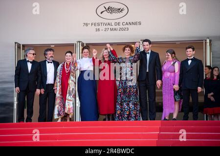 Italy. 26th May, 2023. Lou Roy-Lecollinet, Carol Duarte, Josh O'Connor ...