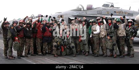 US Navy Pilots assigned to the Golden Falcons of Helicopter Anti ...