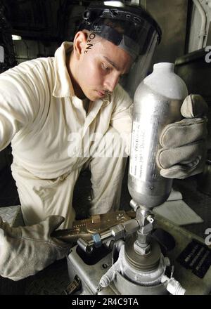 US Navy Testing a sample of aircraft fuel Stock Photo - Alamy