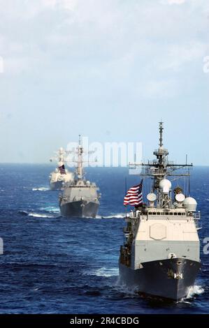 US Navy Ships shown in formation during the photo portion of Exercise ...