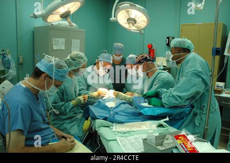 US Navy Medical Treatment Facility aboard the U.S. Military Sealift ...