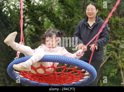 YANTAI, CHINA - MAY 14, 2023 - A border control officer debuts a border ...