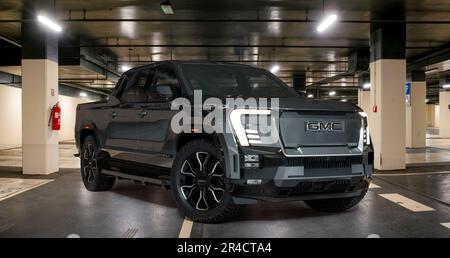 GMC Sierra EV Denali |.All-Electric Truck Stock Photo - Alamy