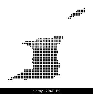 Map of Trinidad and Tobago, filled in gray Stock Vector Image & Art - Alamy
