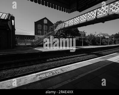 Redruth Station Footbridge Stock Photo - Alamy