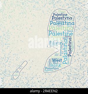 Palestine text with Palestinian map Stock Vector Image & Art - Alamy