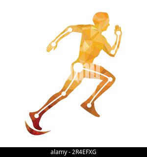 Running man sprinter. Sports background Stock Vector Image & Art - Alamy