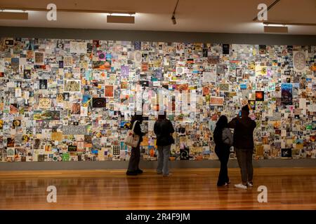 Art exhibition at MAVI (Museo de Artes Visuales) in Santiago, Chile ...