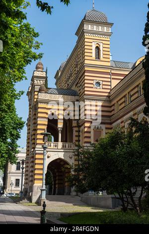 Tbilisi Opera House on Rustaveli avenue in summer time Stock Photo - Alamy
