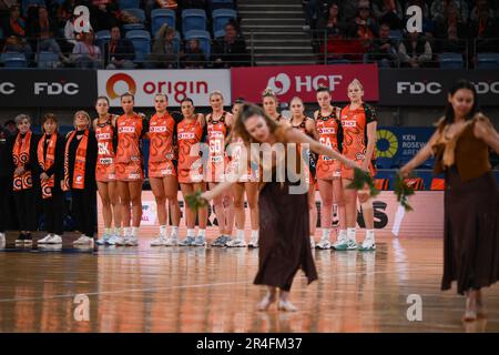 Matisse Letherbarrow of the Giants and Amy Parmenter of the Giants ...
