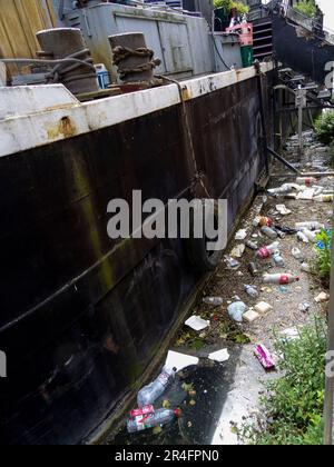 Flotsam and jetsam, as environmental pollution out of season, near the ...