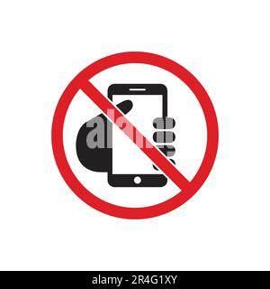 mobile prohibition logo design Stock Vector Image & Art - Alamy