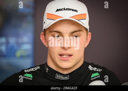 McLaren F1 Team’s Australian driver Oscar Piastri competes during the ...