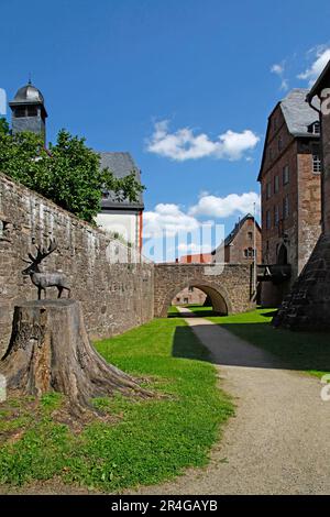 Castle, northern gatehouse, built 1551, Steinau an der Strasse, Main ...