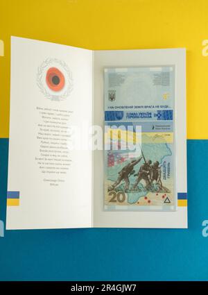 Ukrainian money. Twenty hryvnia collection of the national bank. New 20 ...