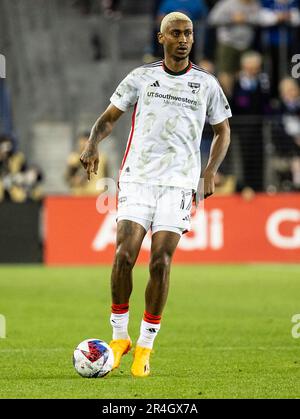 SAN JOSE, CA - MAY 17: Macey Hodge #8 of Angel City FC looks on during ...