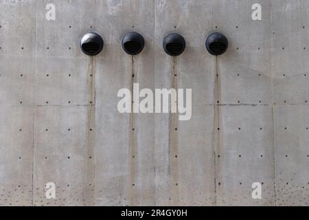 picture of ventilation outlets at the wall of a concrete building Stock ...