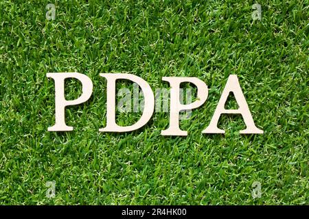 Alphabet letter with word PDPA (Abbreviation of personal data ...